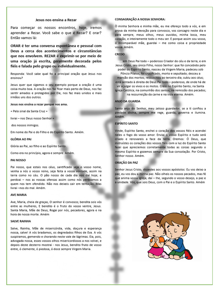 Jesus Nos Ensina A Rezar Pronto | PDF | Oração | Espírito Santo (religião)