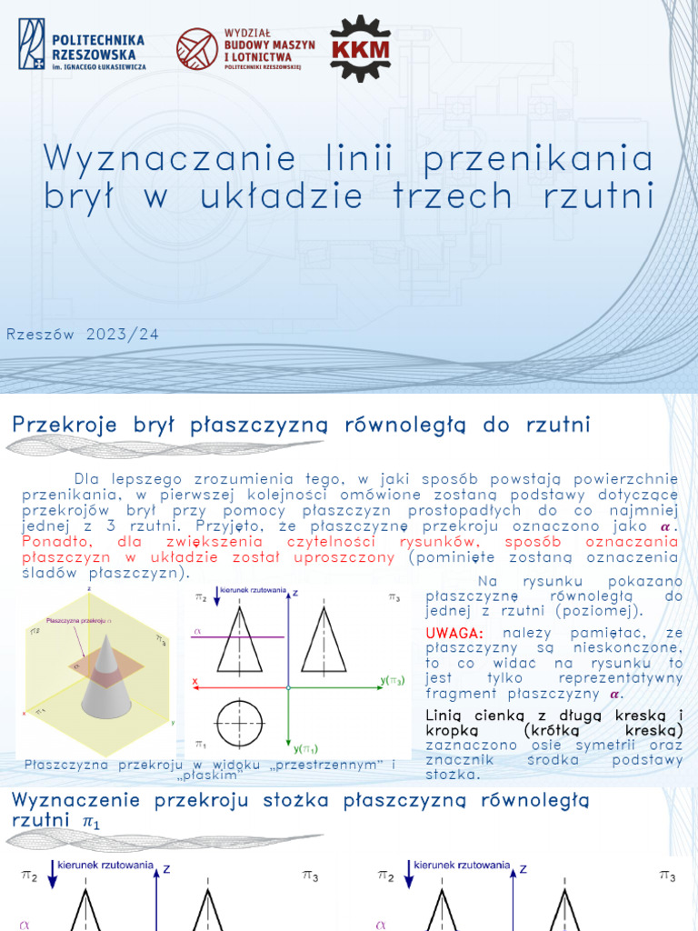 IM Wyklad 04 Linie Przenikania | PDF