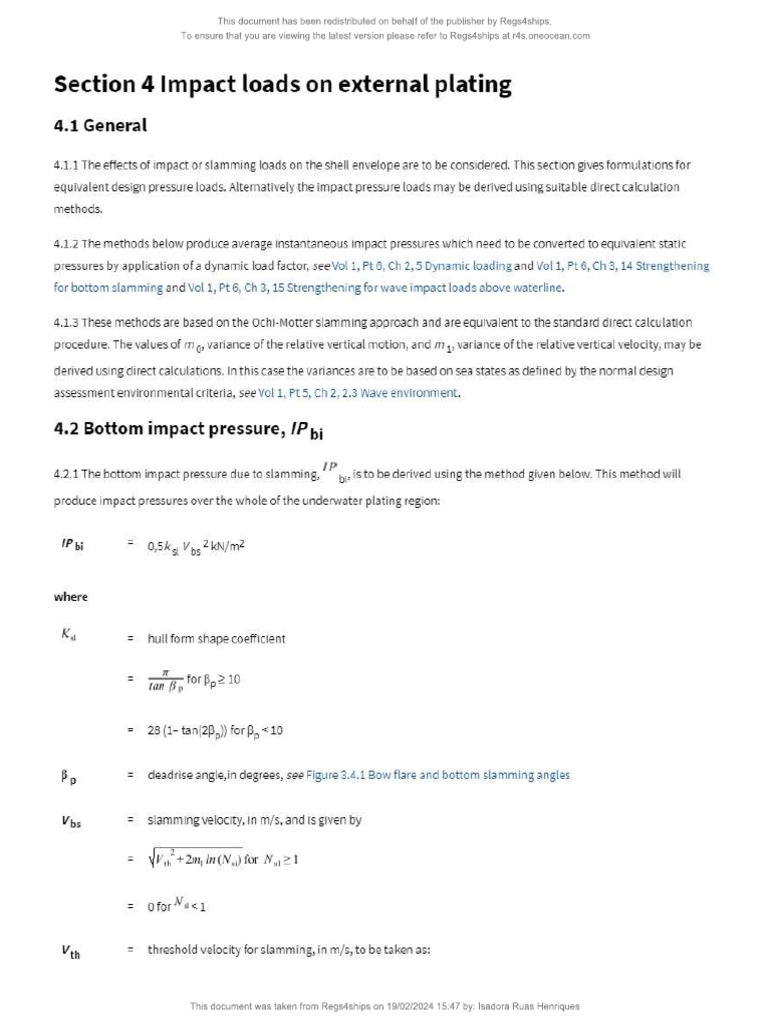 LR-RU-004 Rules and Regulations For The Classi - Volume 1 Ship ...