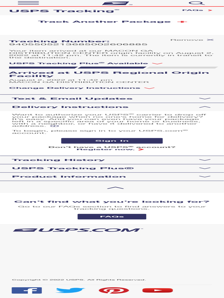 USPS Tracking® Results | PDF | United States Postal Service | Freight ...