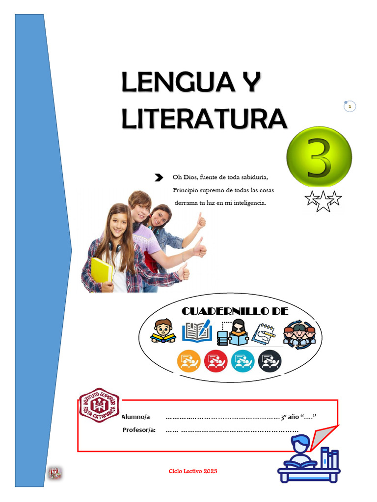 LENGUA 3 Cuadernillo 2023 | PDF | Verbo | Conjugación gramatical
