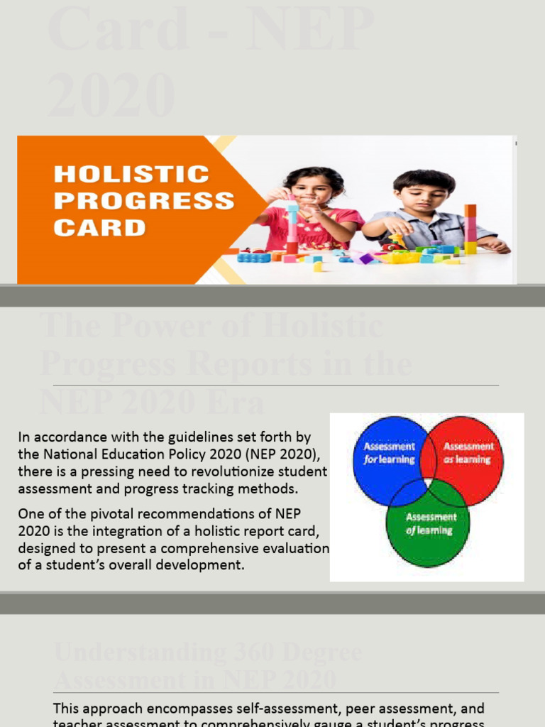 Holistic Report Card - NEP 2020 | PDF | Educational Assessment | Learning