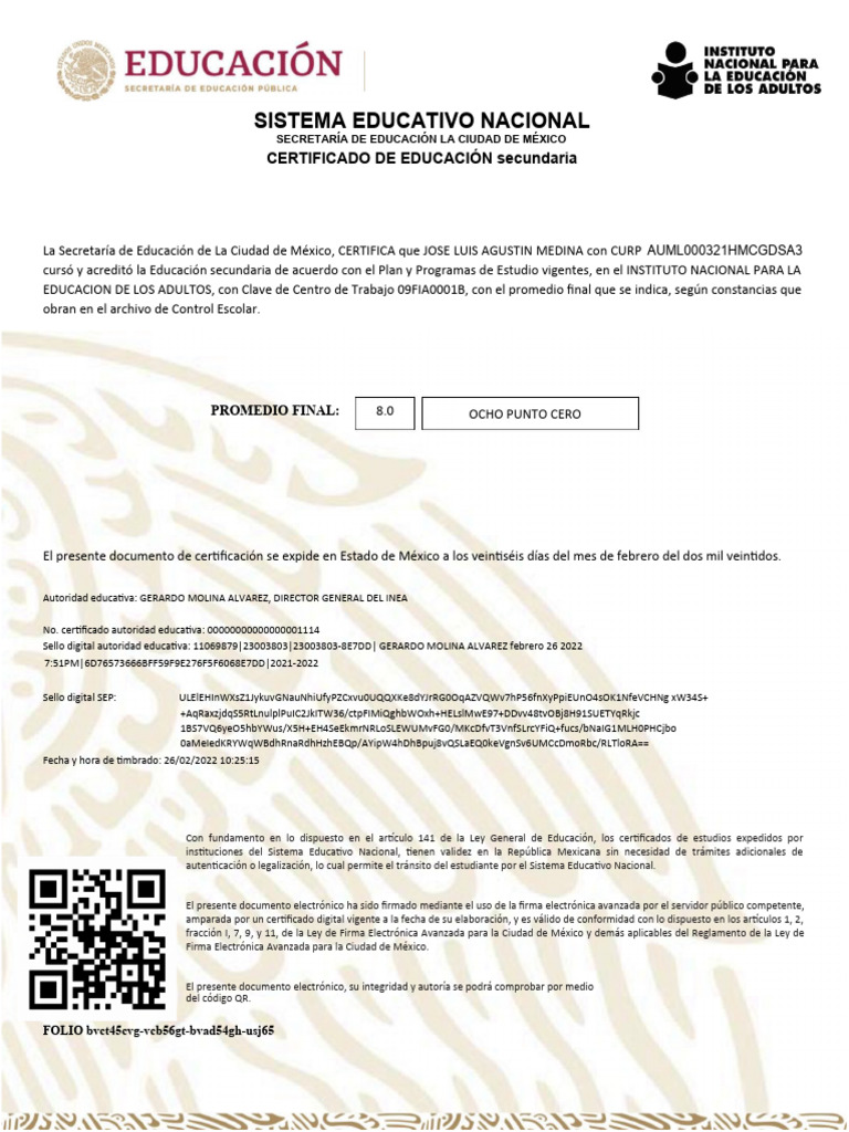 Maria Idalia Secundaria Inea | PDF | México