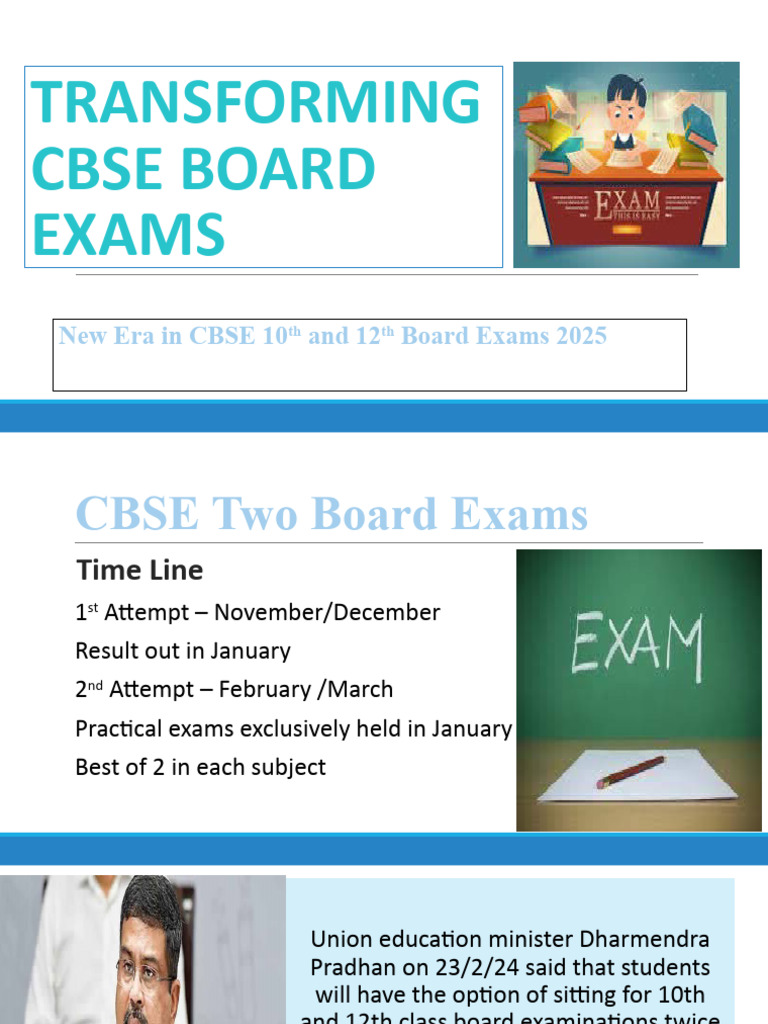CBSE Board Exam Changes for 2025-26 | PDF