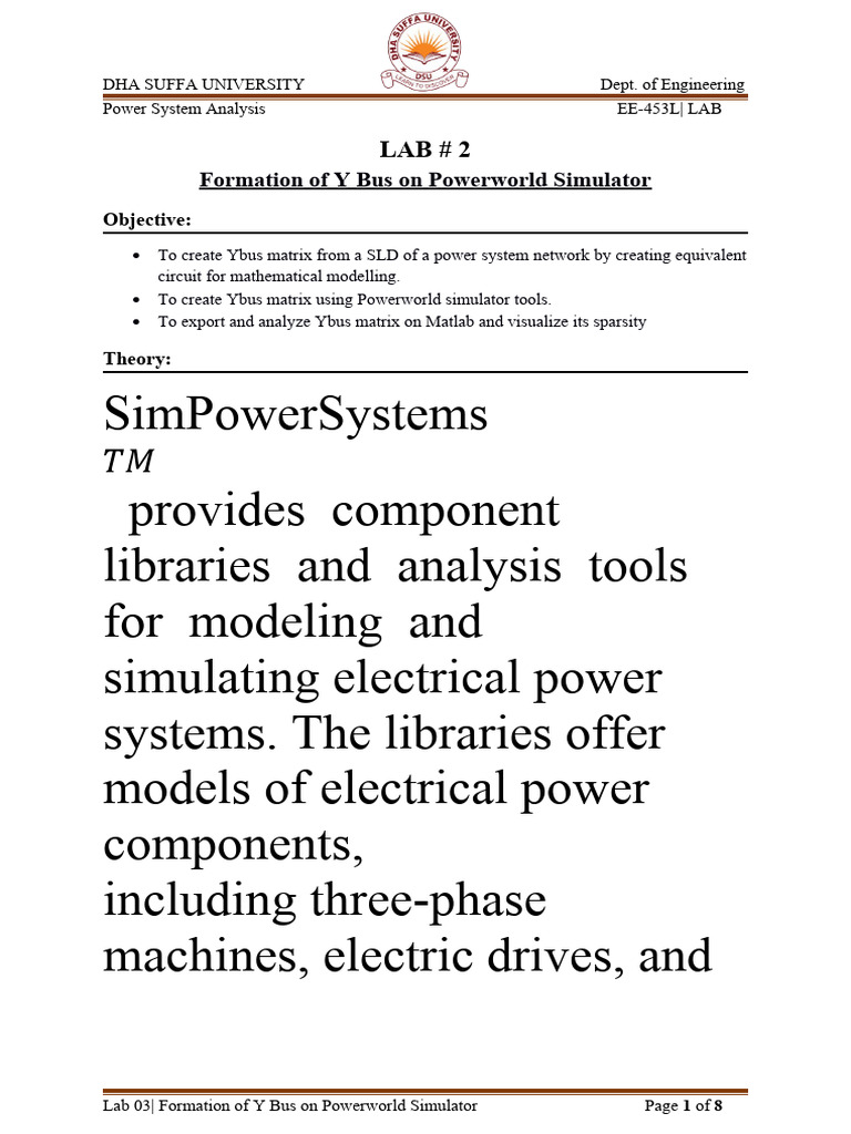 Y Bus Matrix Formation in Powerworld | PDF | Electrical Network | Electric Power