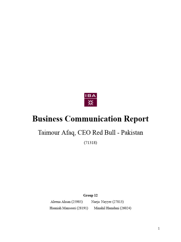 BComm Report - Group 12 | PDF | Brand | Sales