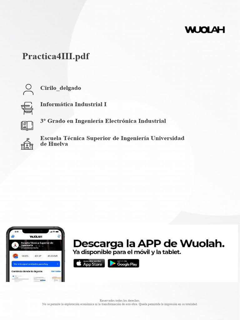 Wuolah Free Practica4III | PDF | Diodo emisor de luz | Informática