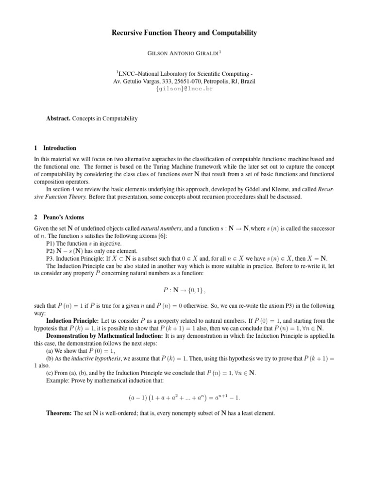 Induction Recursion | Download Free PDF | Theory Of Computation | Algorithms