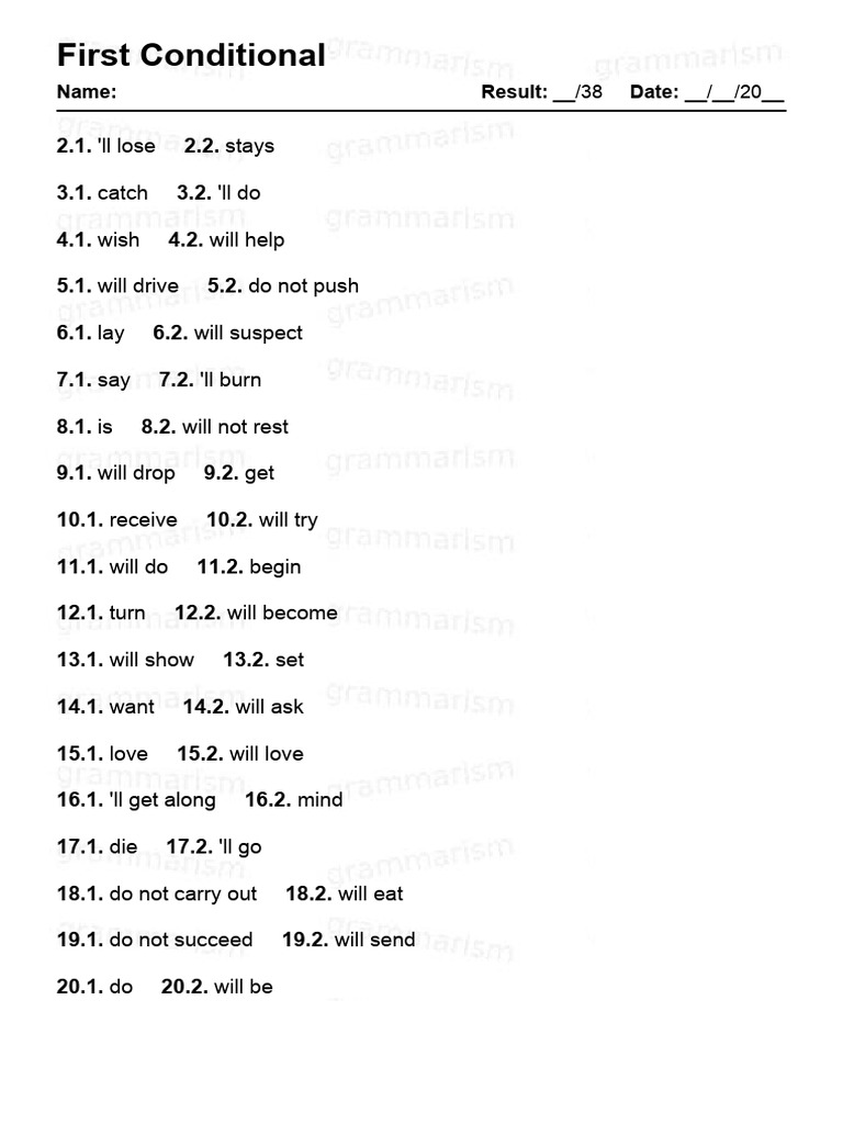Conditional 1 Solutions | PDF | Cooking, Food & Wine