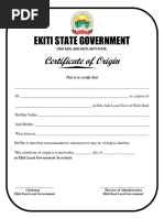 Bendel State Primary School Certificate | PDF