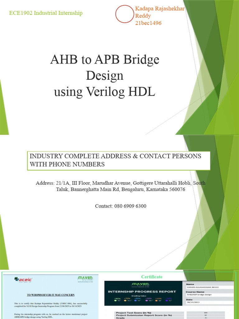 Ahb Apb Bridge Design | PDF | Computer Engineering | Computer Science