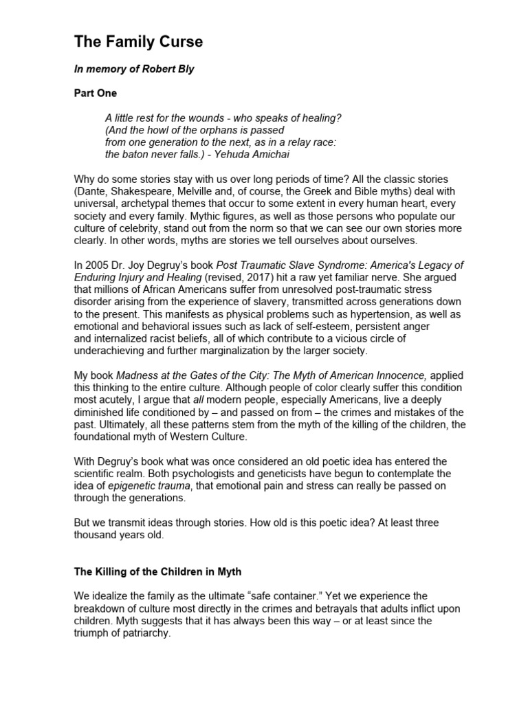 The Family Curse | PDF | Zeus | Hera