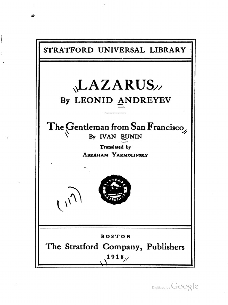 Andreyev - Lazarus | PDF
