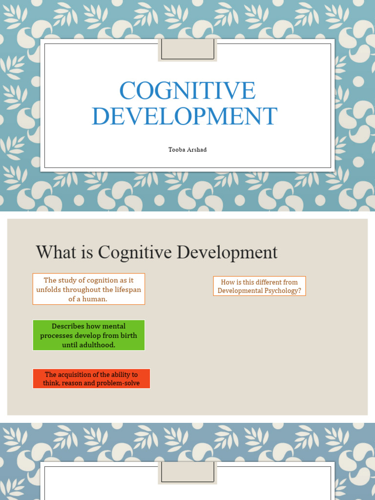 Understanding Cognitive Development Stages | PDF | Cognitive ...
