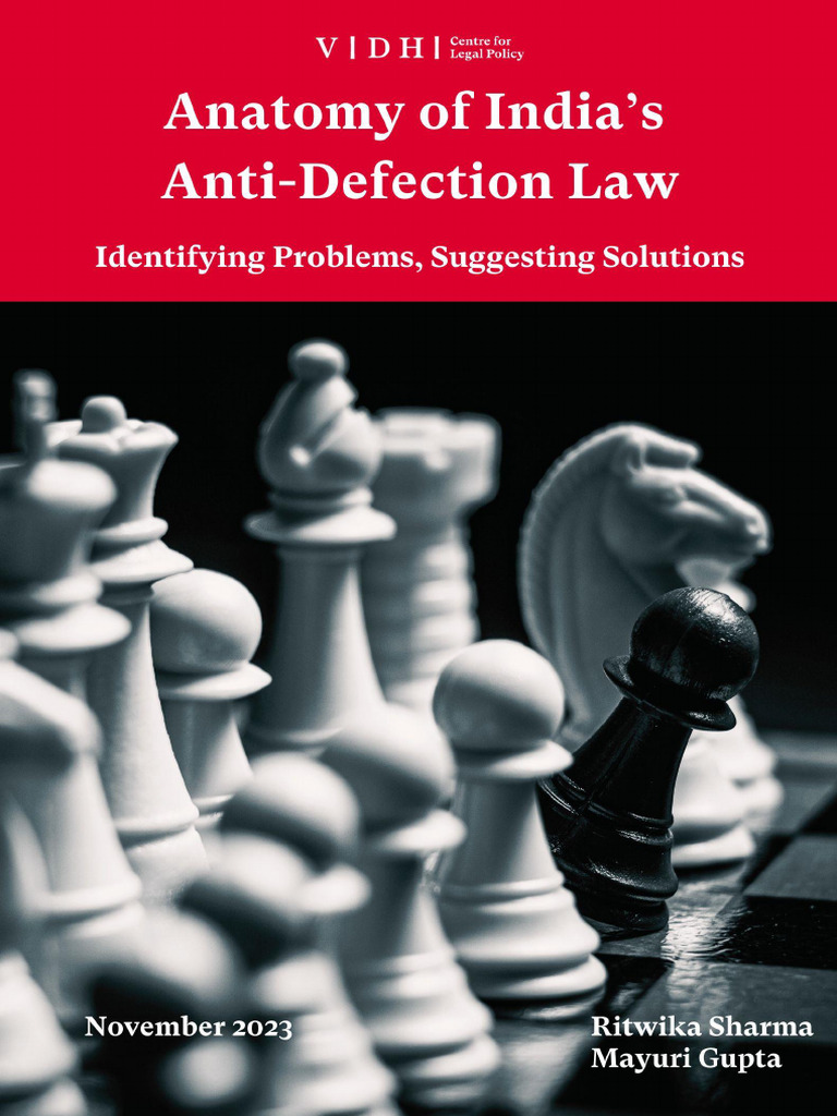 Anatomy of Indias Anti Defection Law Sharma Gupta Vidhi Centre 1 | PDF ...