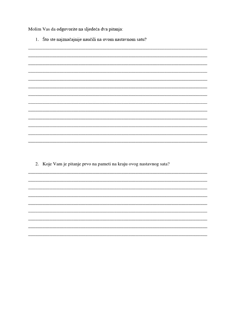 Refleksija (Nastavni Materijal) | PDF