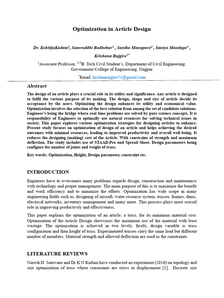 Final - Report 1 | Download Free PDF | Mathematical Optimization | Applied Mathematics