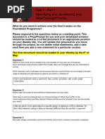 A Level Art Statement of Intent Guide | PDF | Evaluation | Creativity