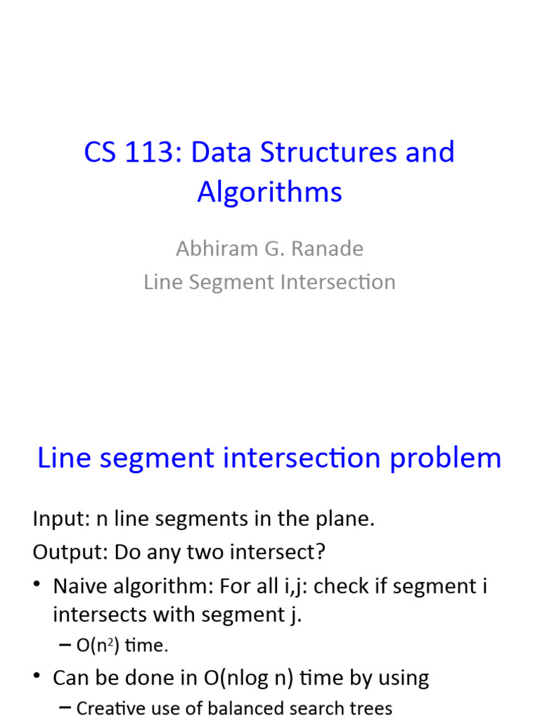 Line Intersect | PDF | Time Complexity | Computer Science Line Intersect | PDF | Time Complexity | Computer Science