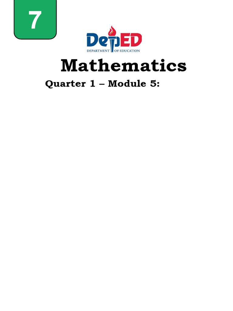 MATH 7 ADM Module 5 FINAL 1 2 | PDF | Decimal | Numbers
