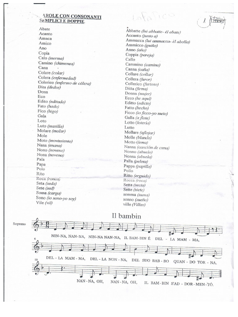 Material de Fonética Italiana | PDF