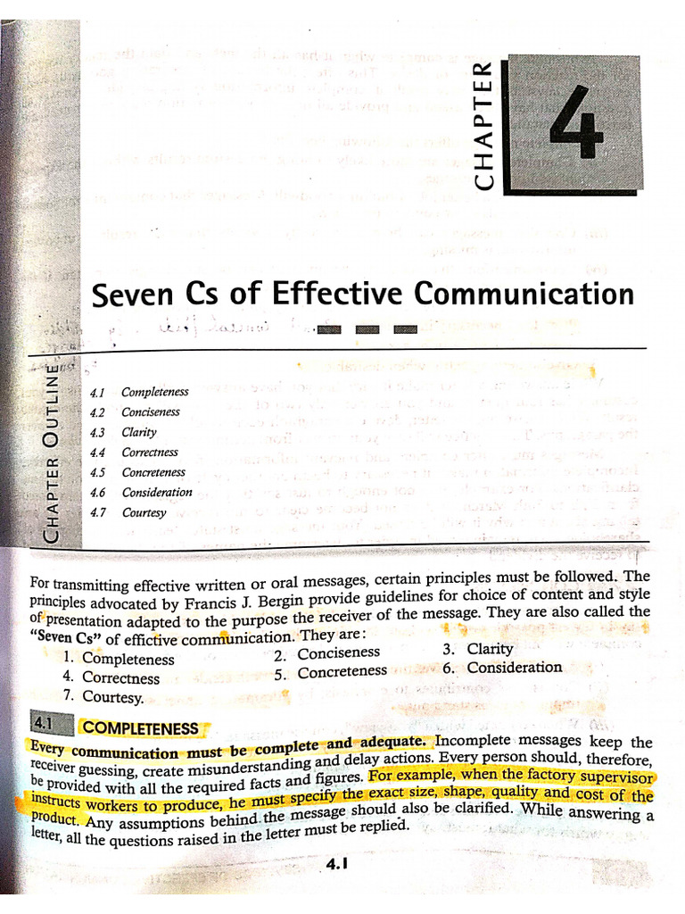 7 C's of Communication | PDF
