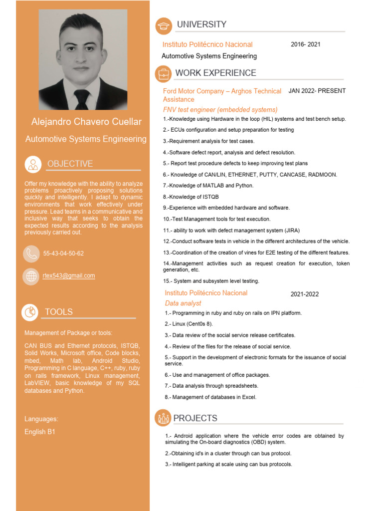 Alejandro Chavero Cuellar CV | PDF | Databases | Ruby (Programming Language)