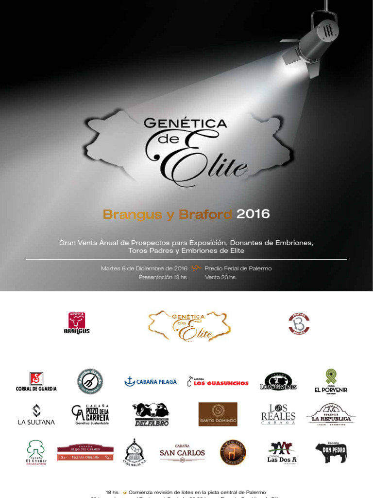 Genetica Elite 2016 | PDF | Animales domesticados | Vacas