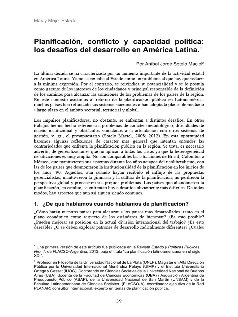 Sotelo (Libro Patria) | PDF | Planificación | Estado (política)