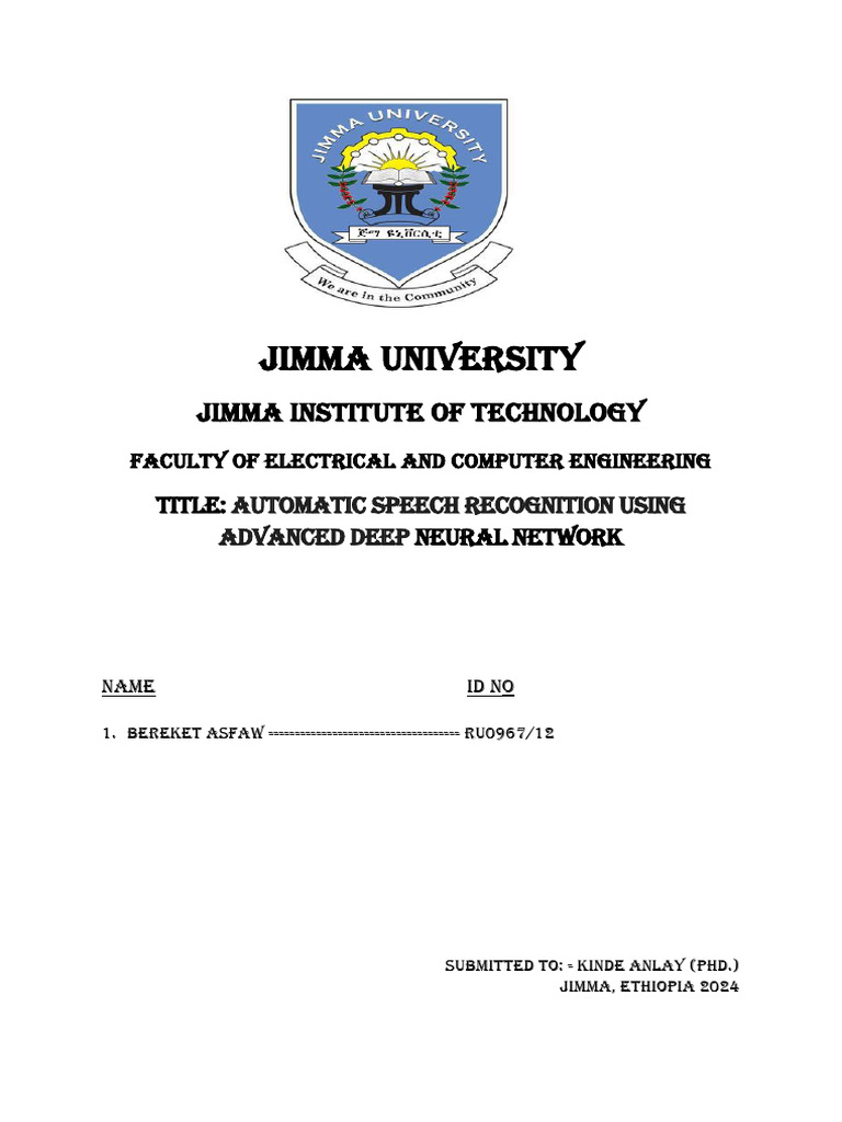 Research Method and Presentation (Mini Project Proposal) | PDF | Speech Recognition | Deep Learning