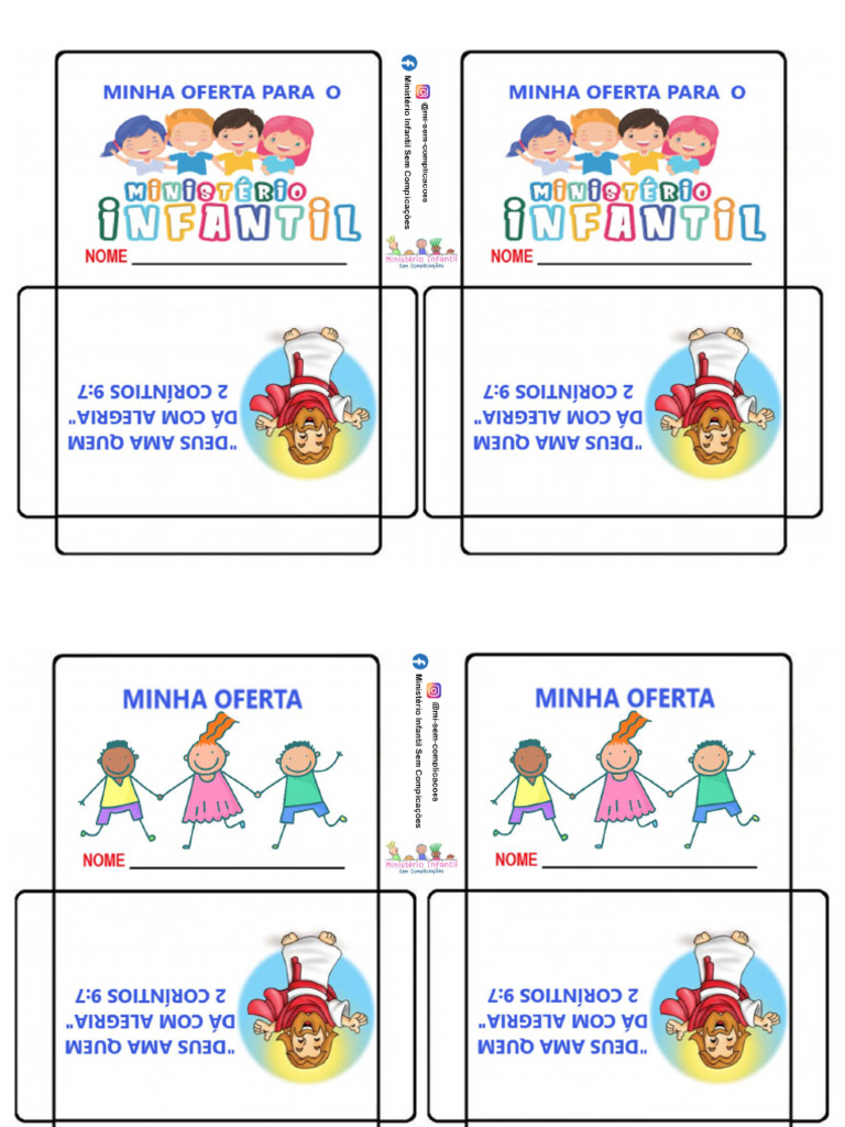 Envelope Oferta Ministério Infantil | PDF