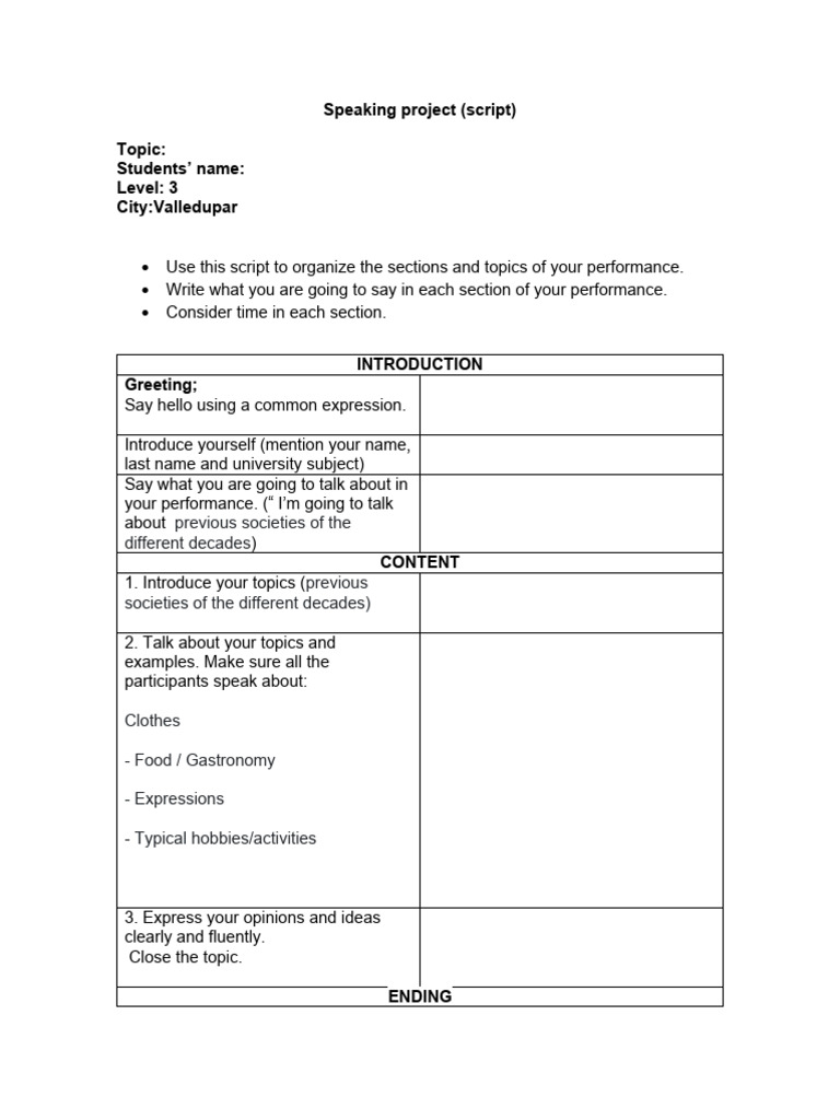 Formato Script - Level 3 | PDF