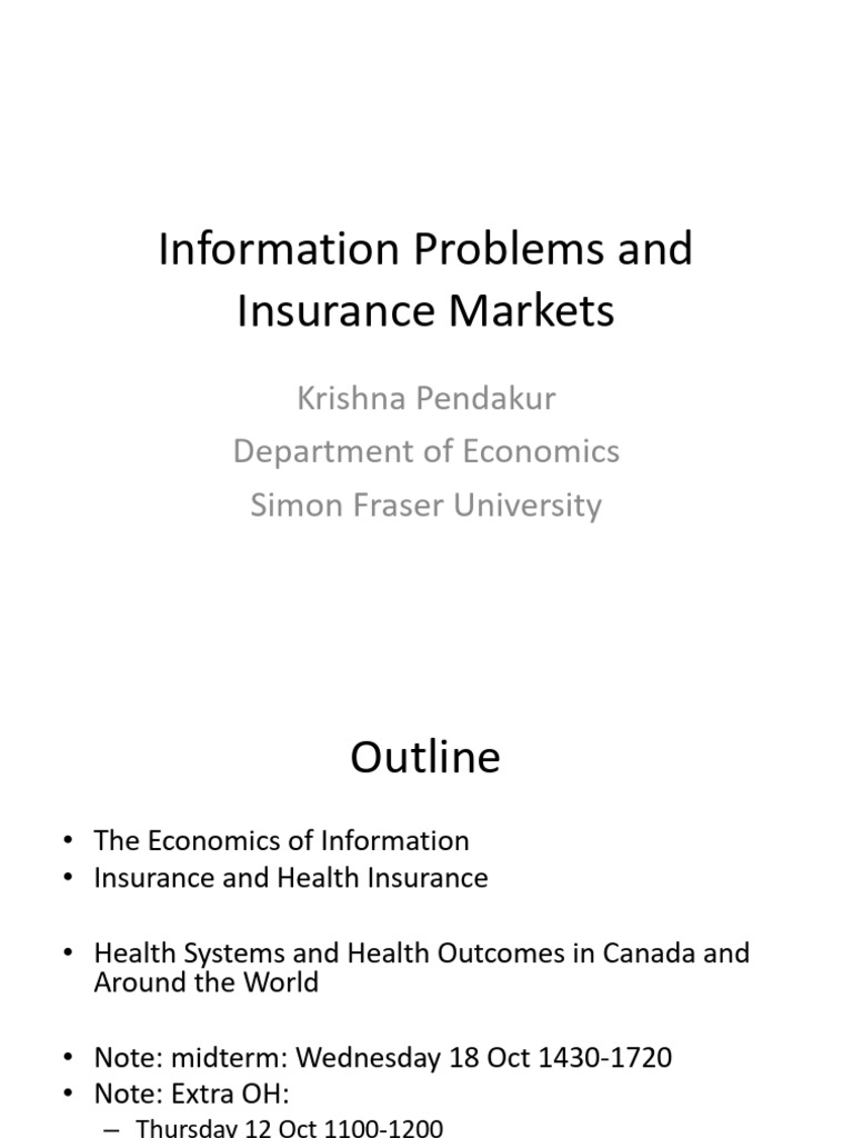 Lecture - Information Fall 2023 | PDF | Health Insurance In The United ...