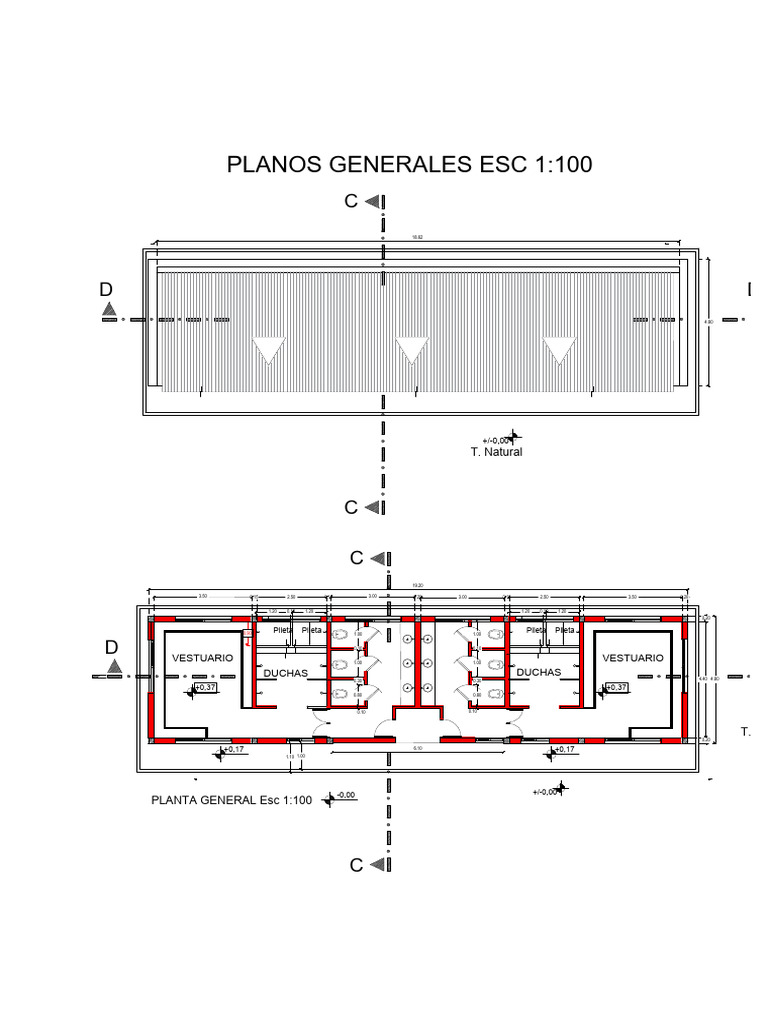 Planos Generales Esc 1:100: T. Natural | PDF