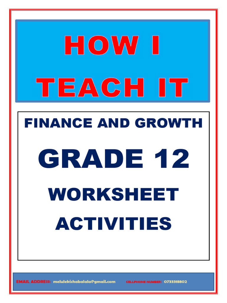 Grade 12 Financial Mathematics Guide | PDF | Interest | Present Value