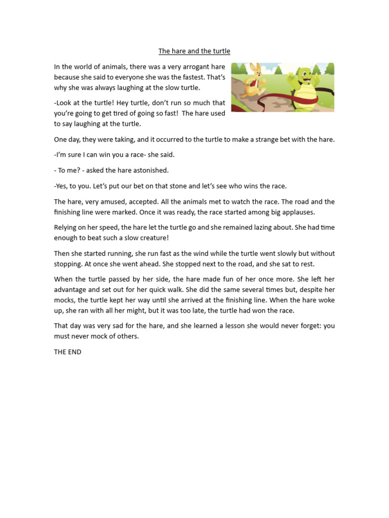 The Hare and The Turtle 6to | PDF | Poetry