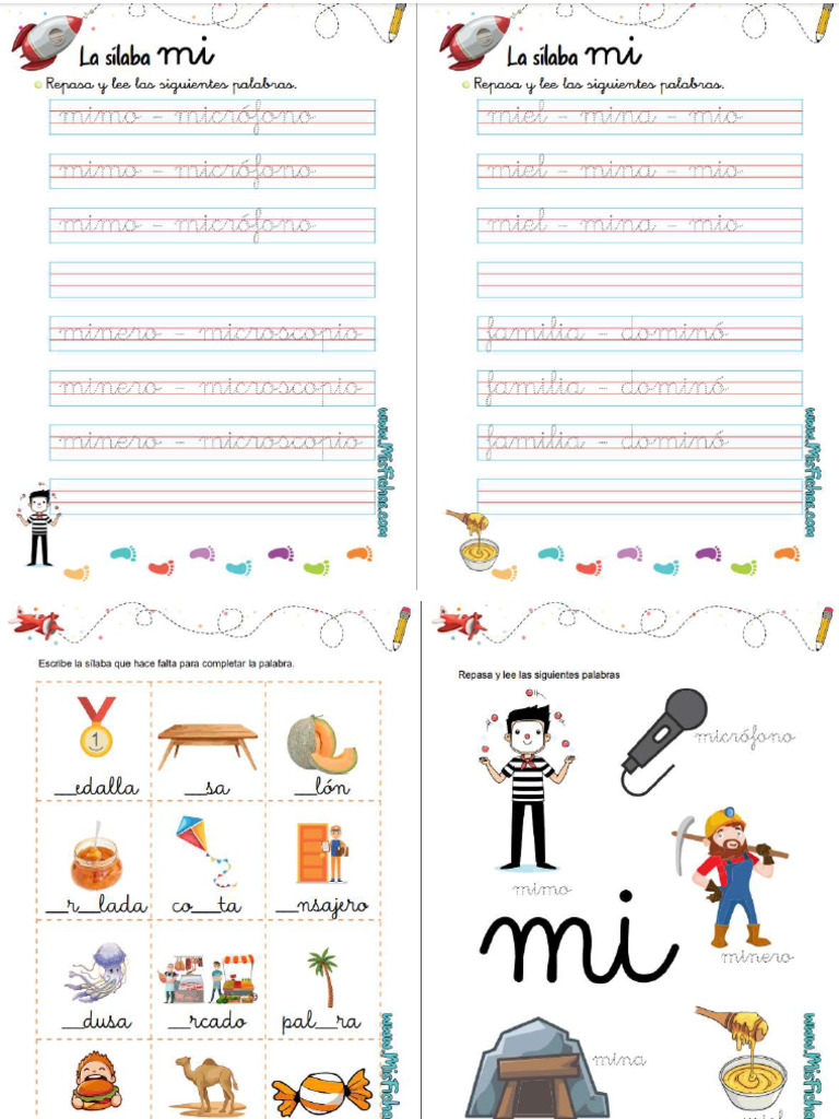 CUADERNILLO LETRA M | PDF