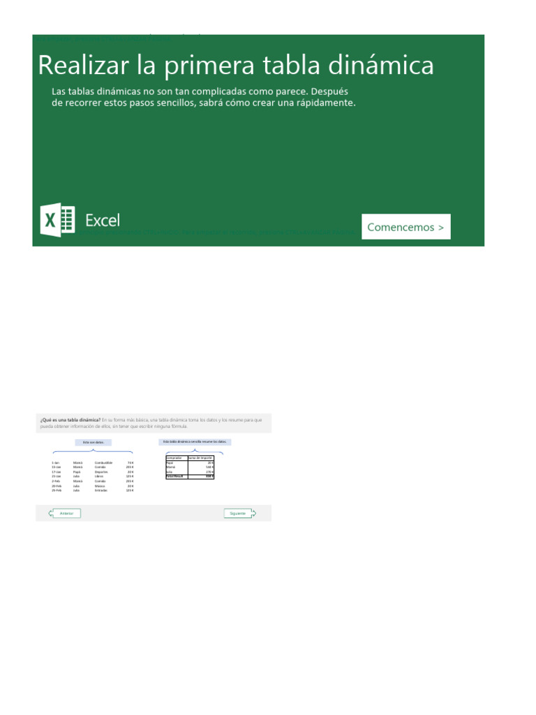 Tutorial de tablas dinámicas1 | PDF | Microsoft Excel | Software