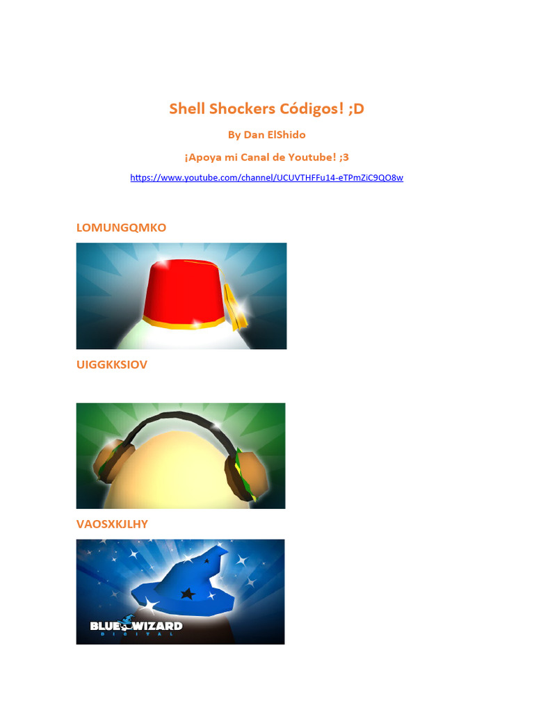 Codigos Sheel Shockers | PDF