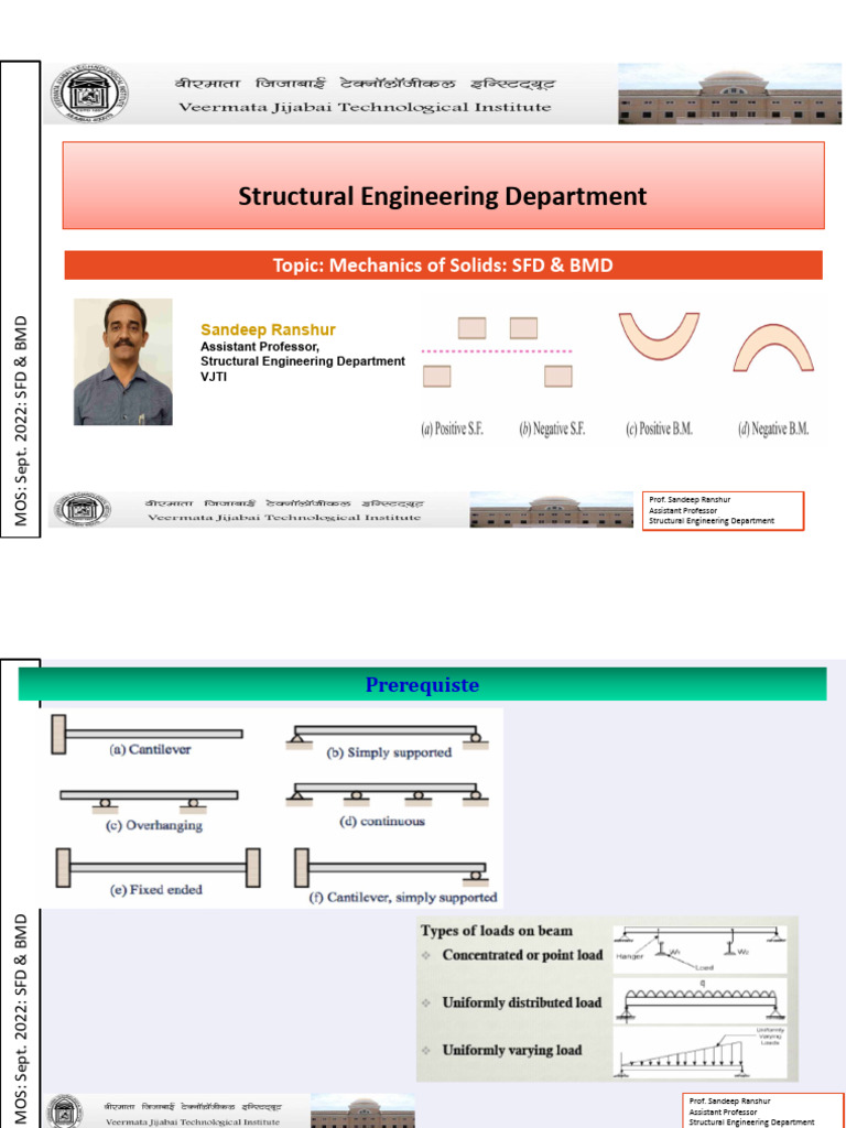 SFD BMD | PDF | Bending | Beam (Structure)
