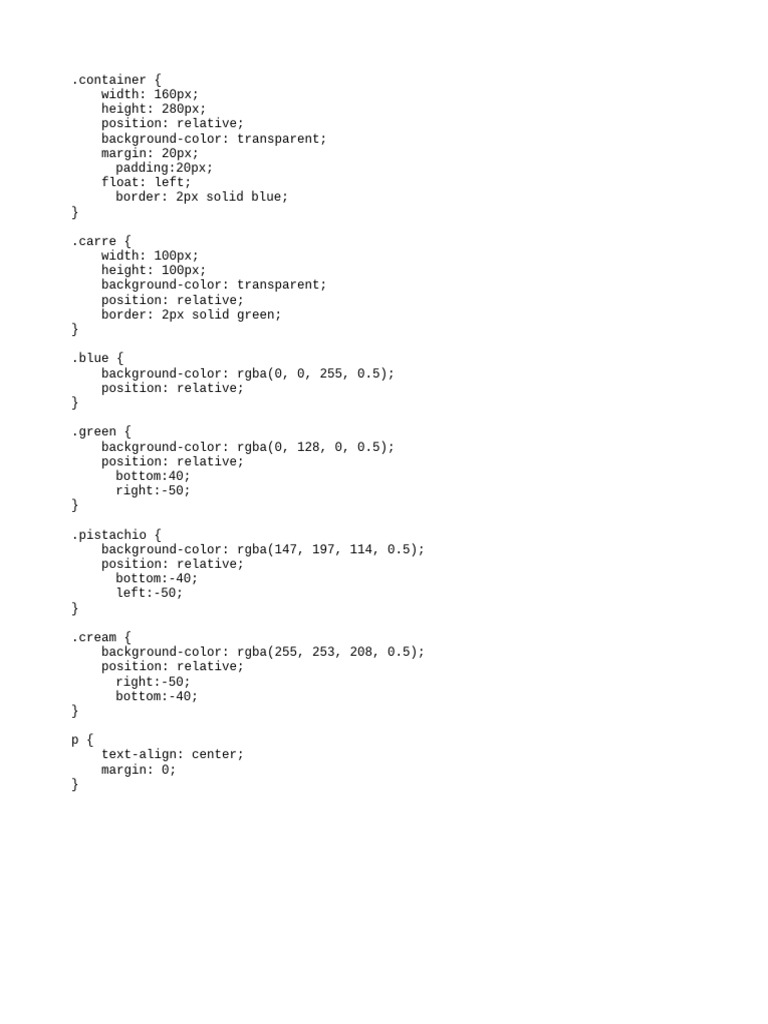 CSS Styling for Colored Boxes | PDF | Teaching Methods & Materials | Computers