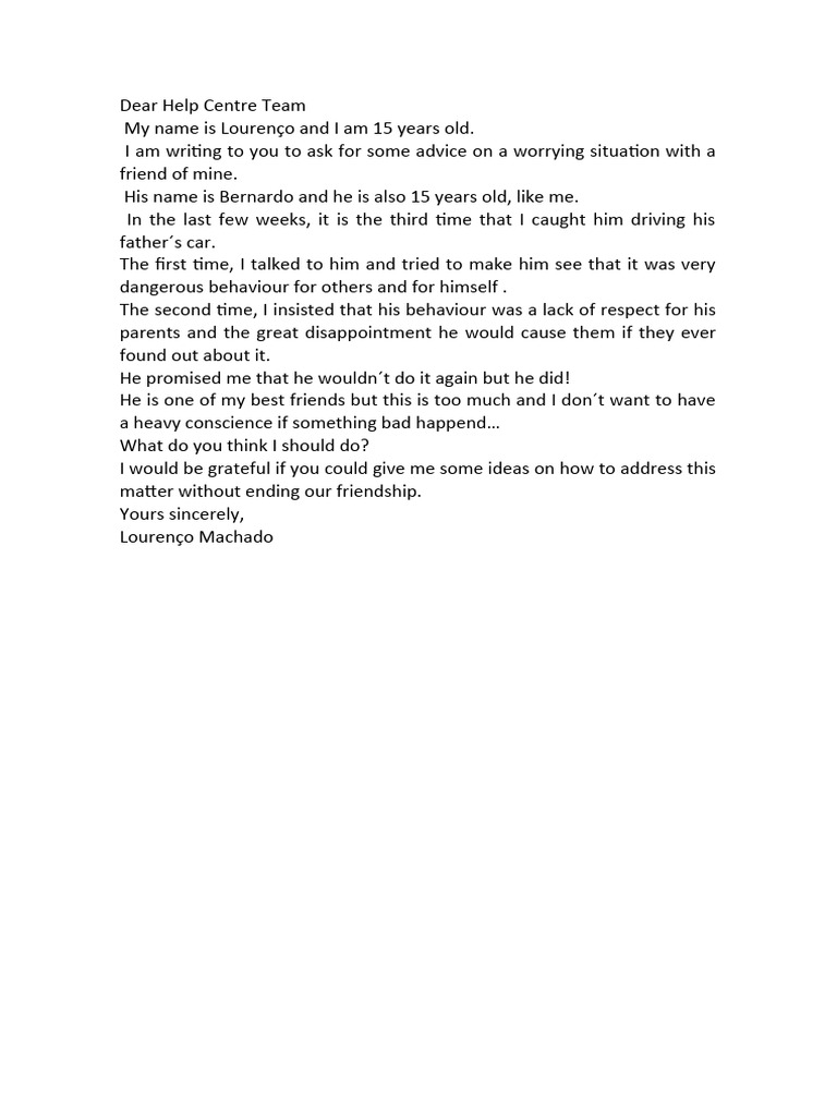 Dear Help Center Team | PDF