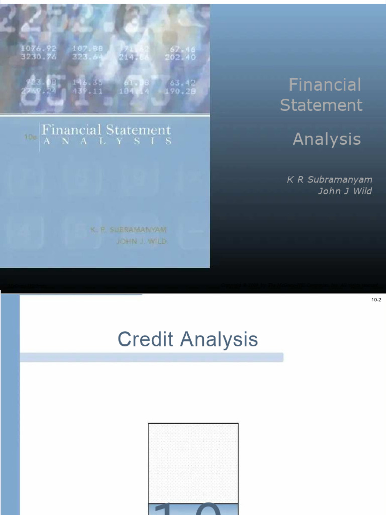 PDF Ch10 Credit Analysis | PDF | Market Liquidity | Working Capital