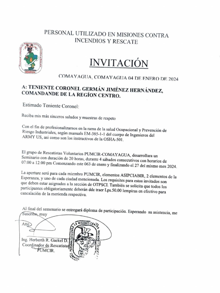 Clase OSHA COE 2024 - Página - 1 | PDF