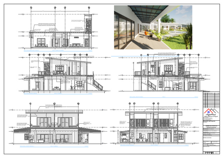 A04 Secciones Arquitectonicas Pdf Plaster Industrial Processes