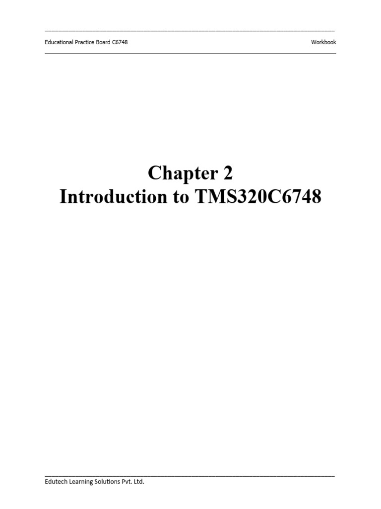 Chapter 2 Introduction To TMS320C6748 | PDF | Digital Signal Processor | Cpu Cache