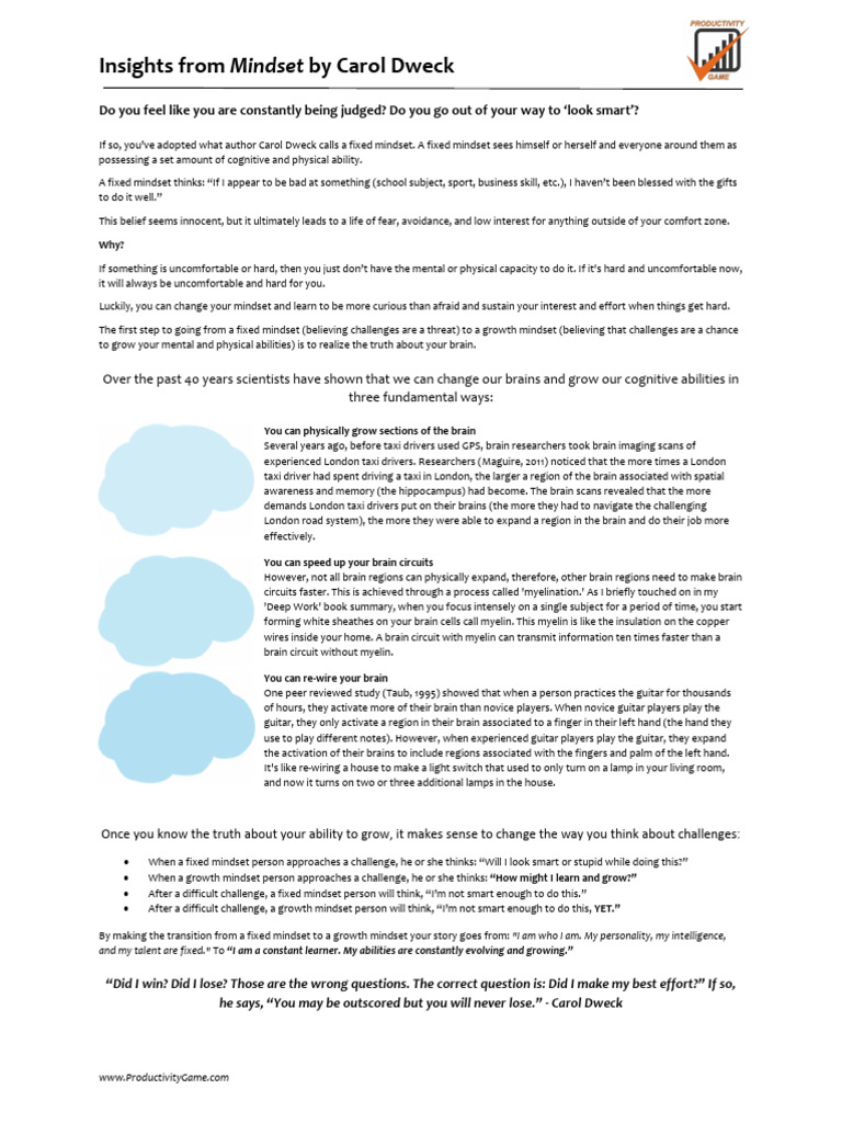 Mindset | Download Free PDF | Mindset | Brain
