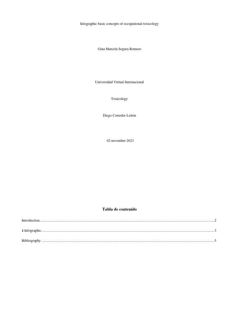 Occupational Toxicology Infographic Guide | PDF | Environmental Science ...