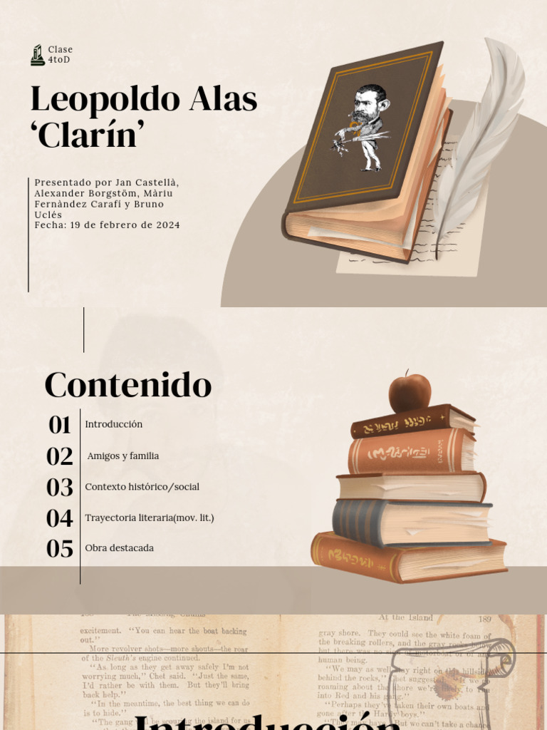 Leopoldo Alas Clarín: Vida y Obra | PDF