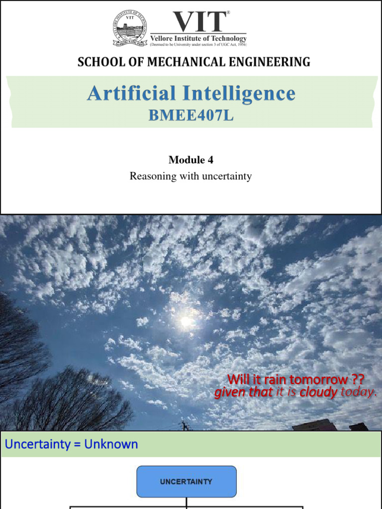 6-Module 4 Reasoning With Uncertainty-15-03-2024 | PDF | Bayesian Network | Inference